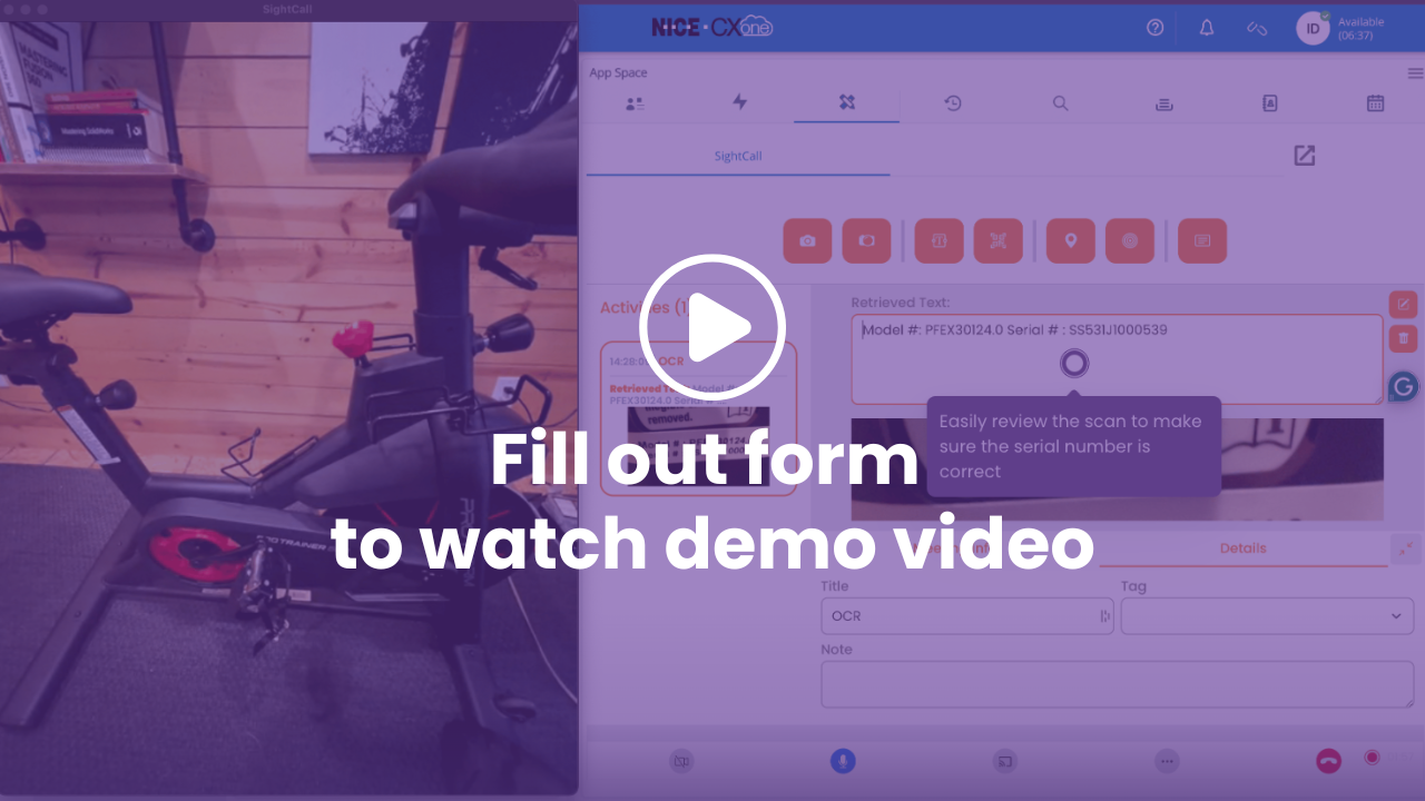 SightCall Customer Service Demo Video
